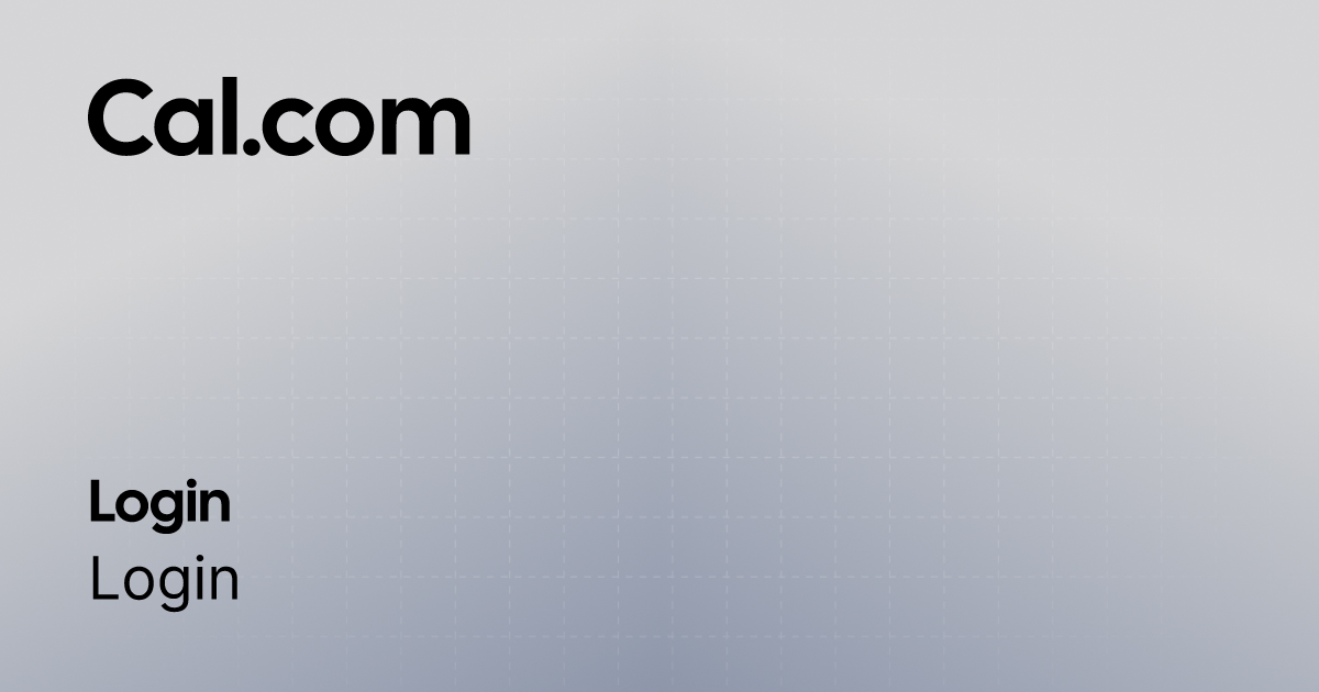 Login | Cal.com